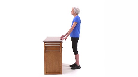 Heel Toe Raises with Counter Support | Central Ohio Primary Care